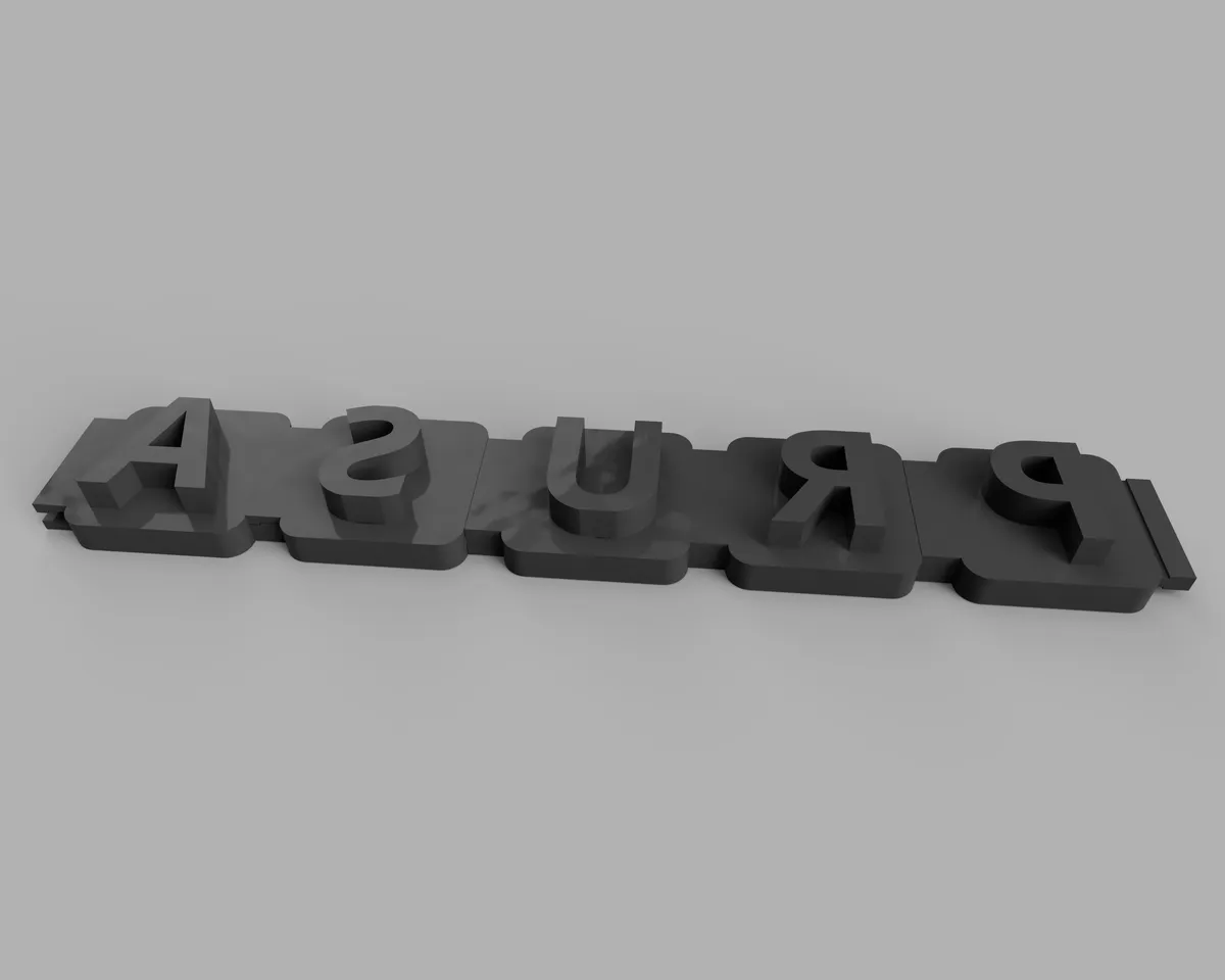 modular name sand stamp by FabScho | Download free STL model ...