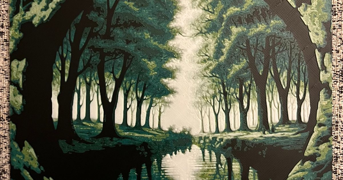 Tree Portal (Filament Painting) by Ian Smalley | Download free STL ...