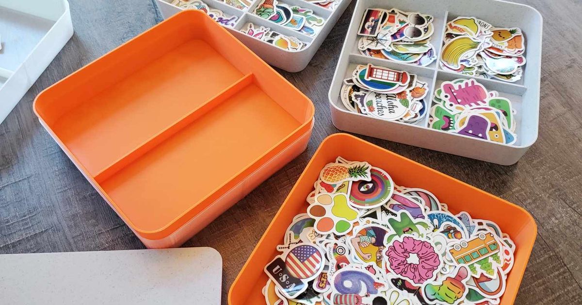 Stacking trays with dividers for Mechanically locking box by Ophir ...