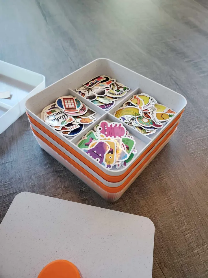 Stacking trays with dividers for Mechanically locking box by Ophir ...