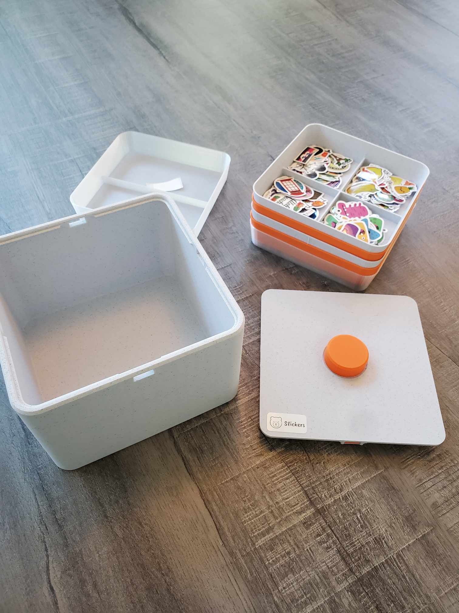 Stacking trays with dividers for Mechanically locking box by Ophir ...