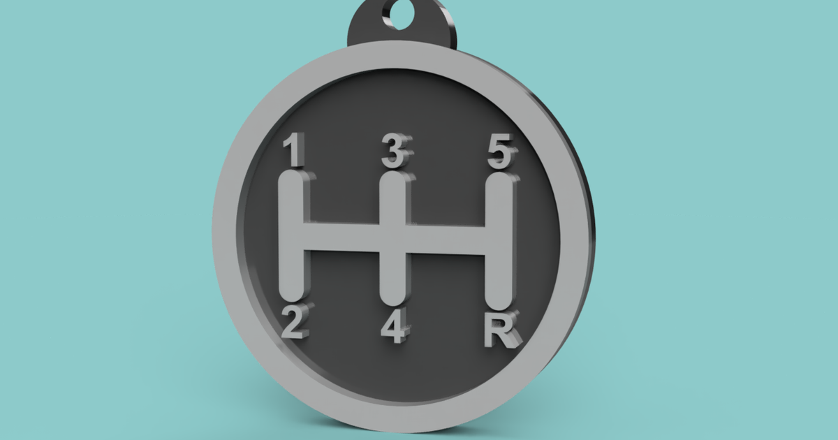 Stick Shift Keychain by DR 3D | Download free STL model | Printables.com