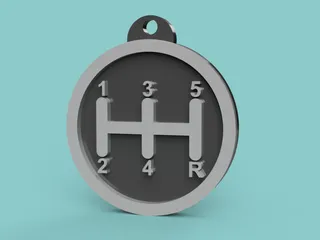 Stick Shift Keychain by DR 3D | Download free STL model | Printables.com