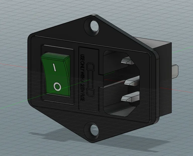 Voron 2.4r2 PSU & network panel by Foden | Download free STL model ...