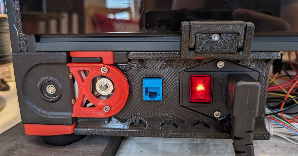 Voron 2.4r2 PSU & network panel by Foden | Download free STL model ...