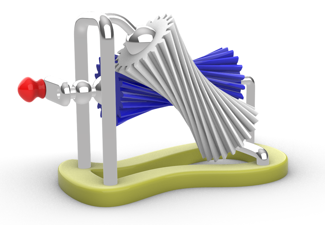 Hyperboloidal Gear Mechanism by Baby Shamu | Download free STL model ...