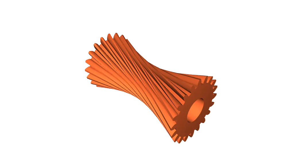 Hyperboloidal Gear Mechanism by Baby Shamu | Download free STL model ...