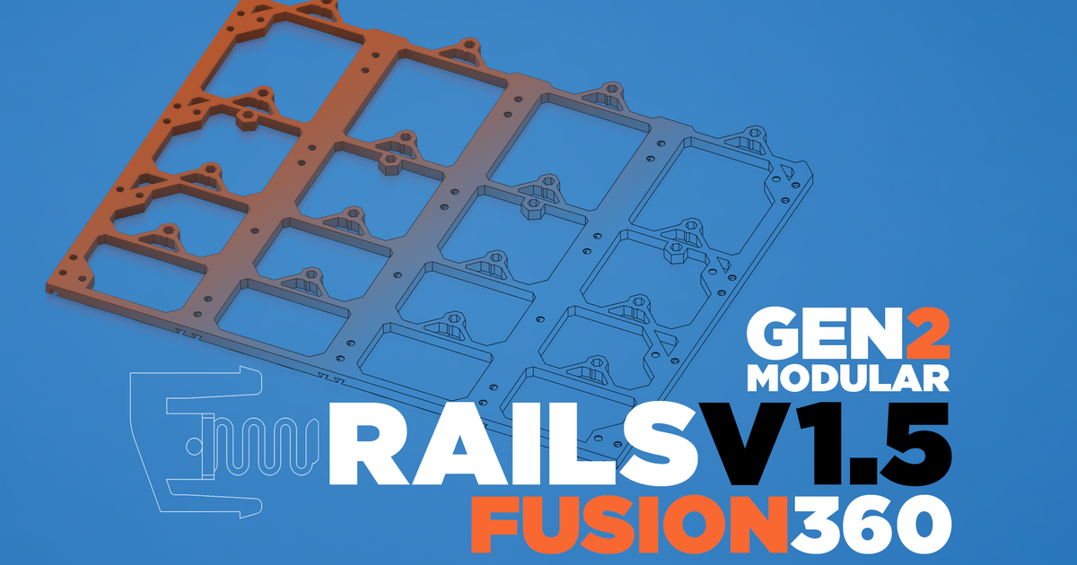 GEN2 Rails V1.5 CAD Files od autora Jerrari | Printables Obchod