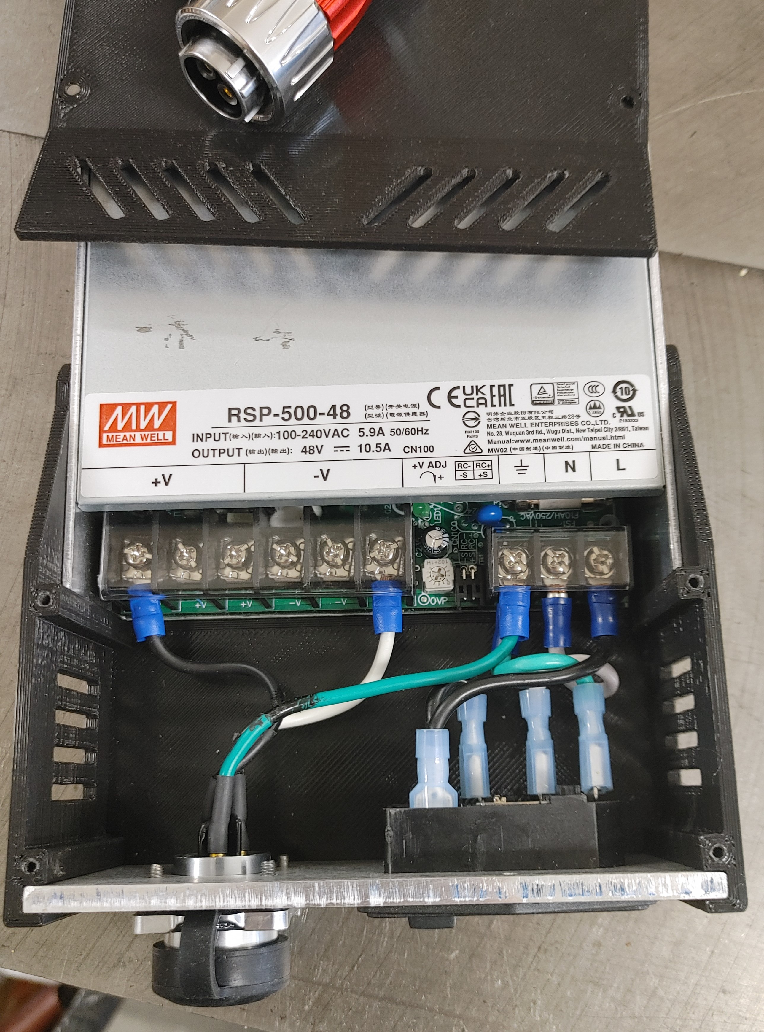 MeanWell 48v 500W Power Supply Enclosure by Sqwince | Download free STL ...