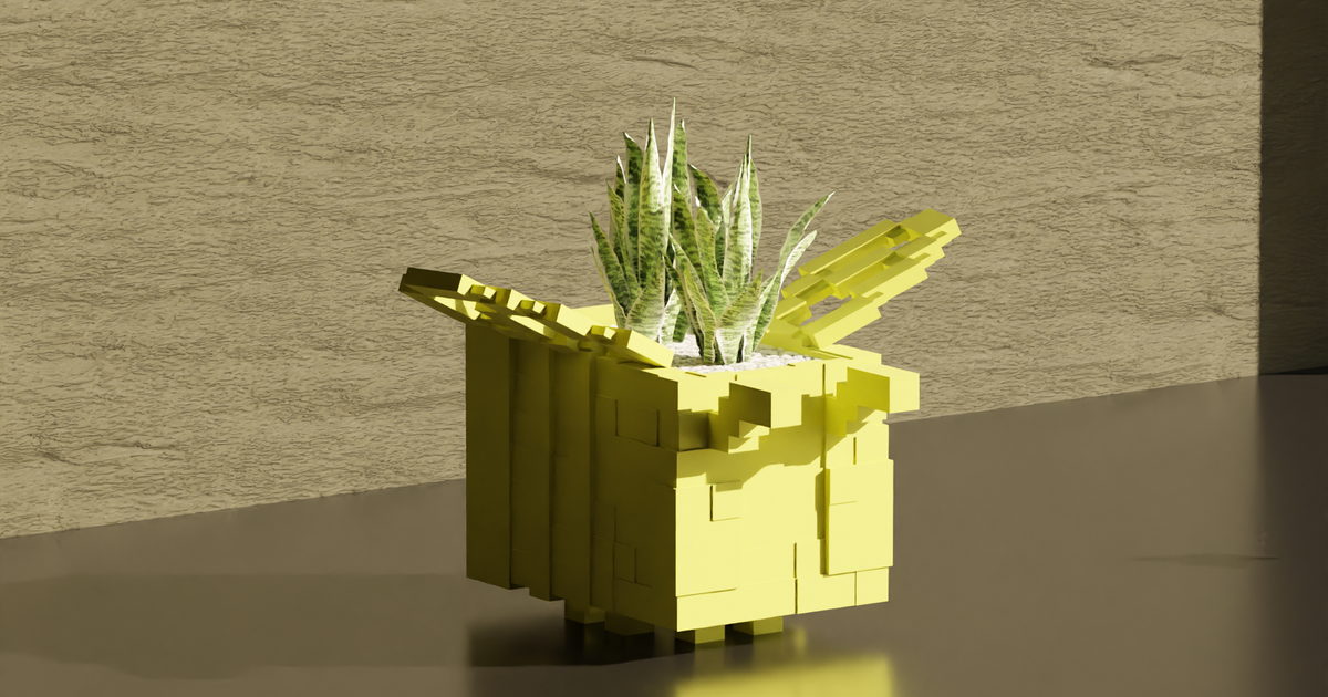 Bee - Minecraft Pot Plant by CalebTimoteo | Download free STL model ...