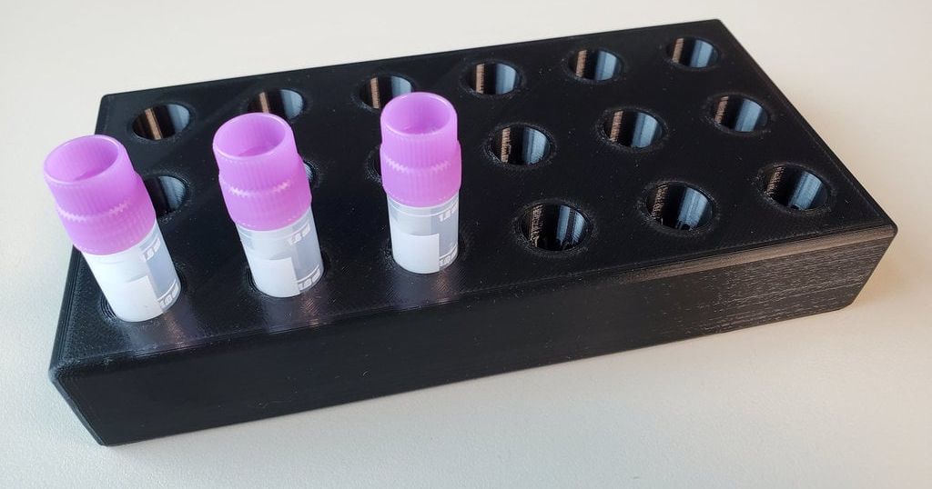 Sarstedt Cryovial (1.8 mL) Rack by Adrian West | Download free STL ...