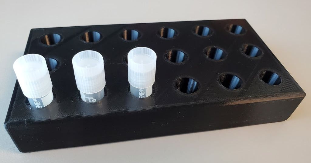 Nalgene Cryovial (1.2 mL) Rack by Adrian West | Download free STL model ...