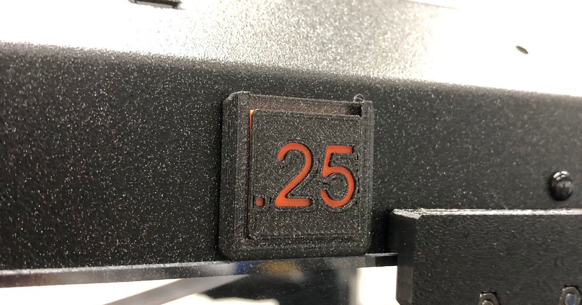 Enclosure Nozzle Size Label by Machi | Download free STL model ...