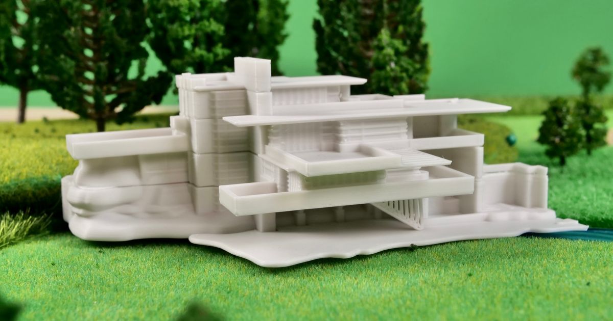Fallingwater - Pennsylvania, USA por MiniWorld3D | Descargar modelo STL ...