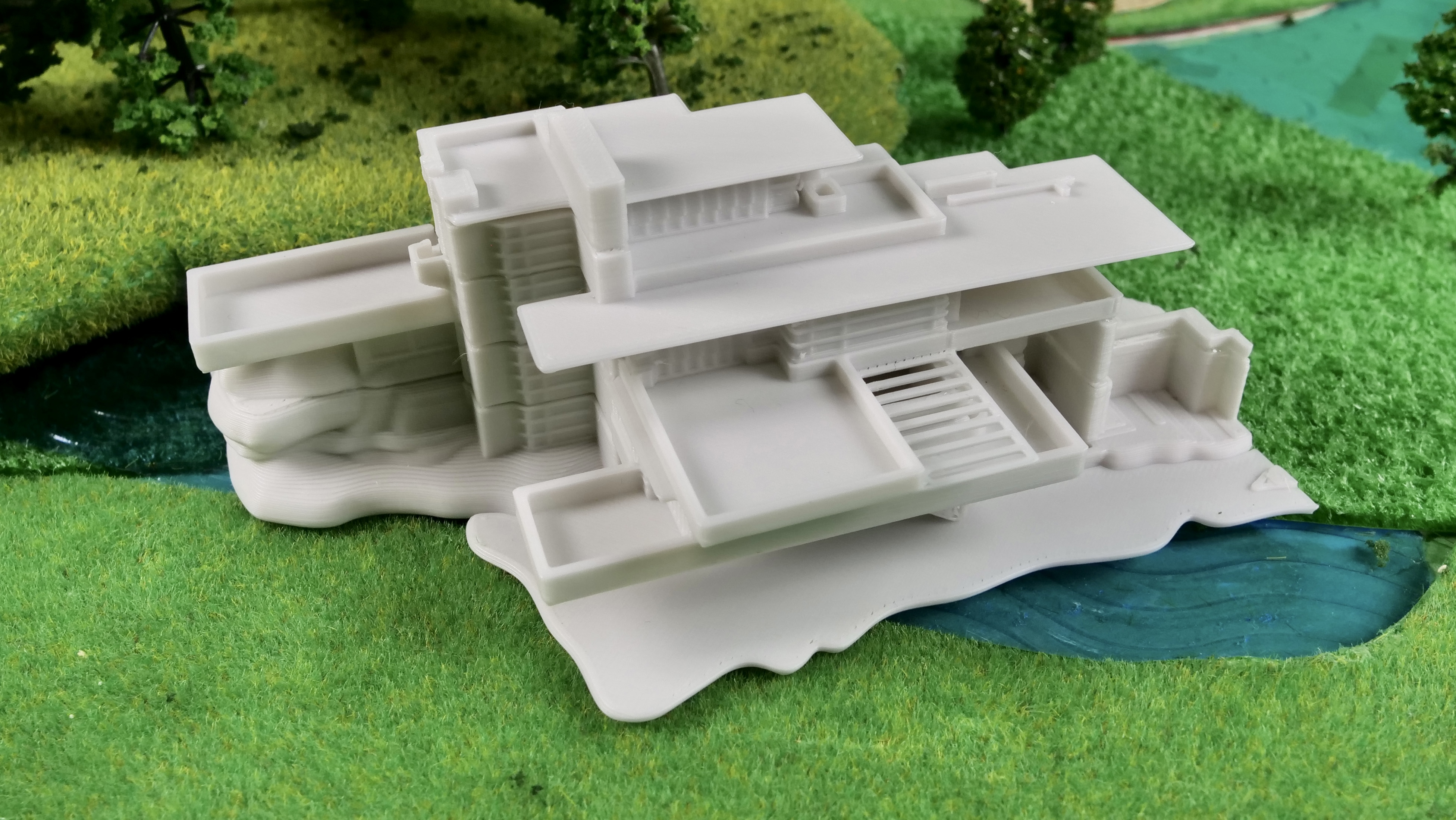 Fallingwater - Pennsylvania, USA por MiniWorld3D | Descargar modelo STL ...