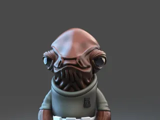 Mini General Ackbar by Wekster | Download free STL model | Printables.com