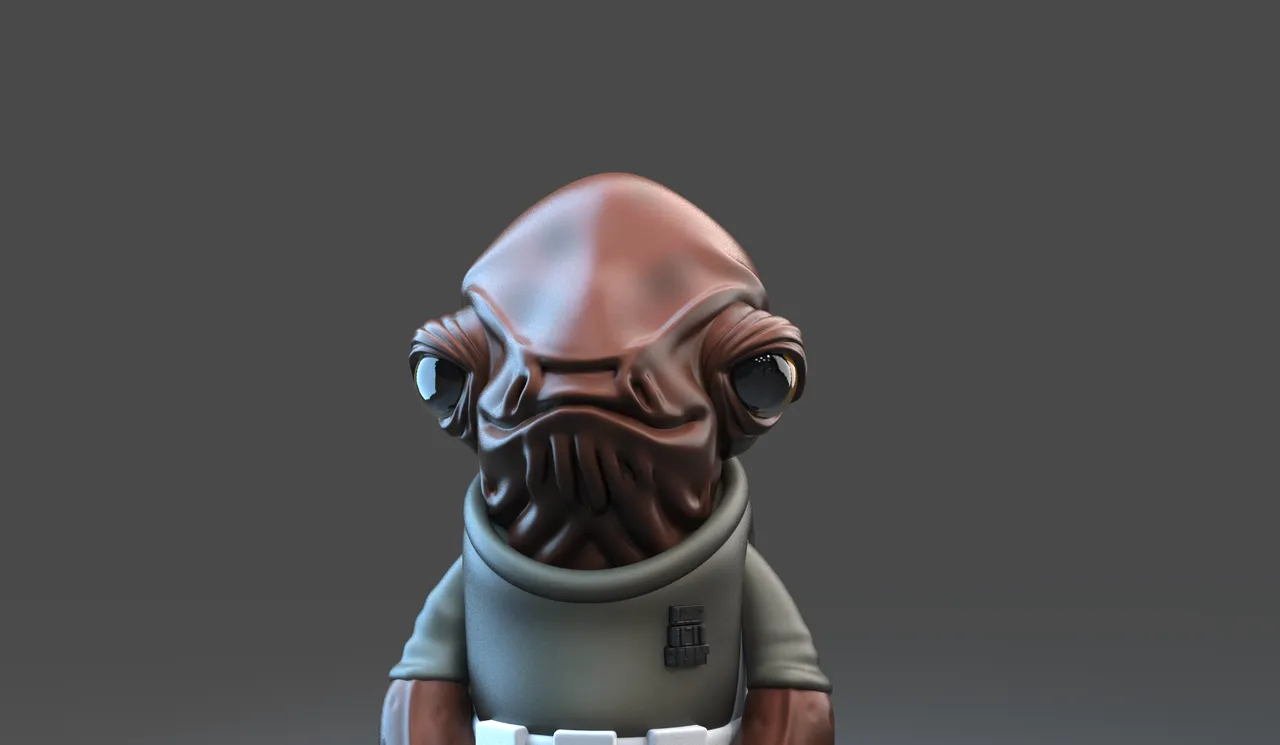 Mini General Ackbar by Wekster | Download free STL model | Printables.com