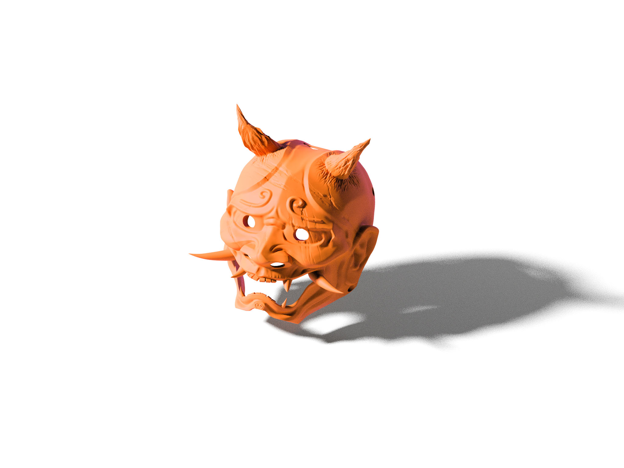 HANNYA MASK/JAPANESE OIN MASK/COSPLAY by AnkerMake | Download free STL ...