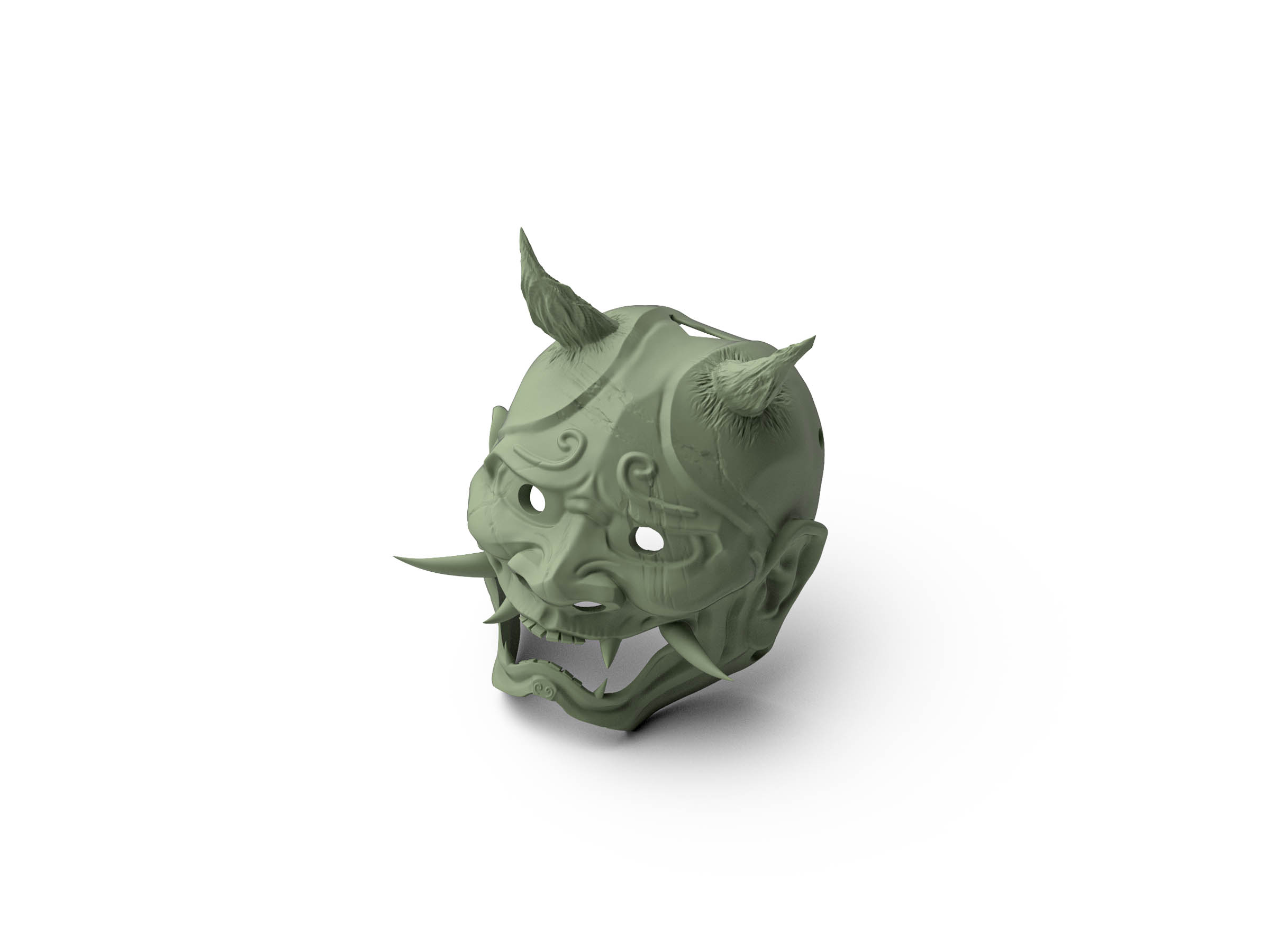 HANNYA MASK/JAPANESE OIN MASK/COSPLAY by AnkerMake | Download free STL ...