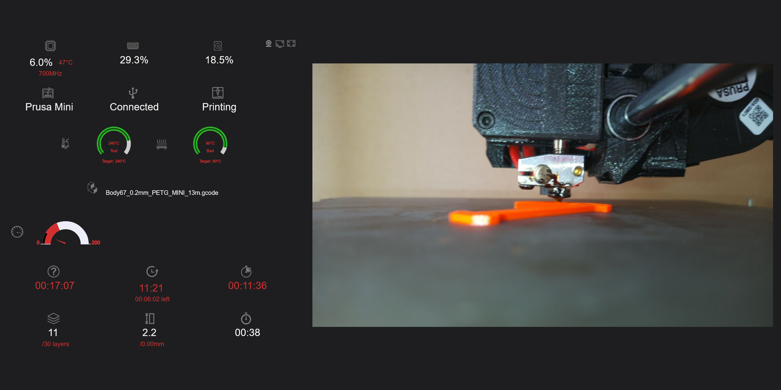 Prusa Mini Camera Mount (Raspberry Pi Camera) by nicolas0071998 ...