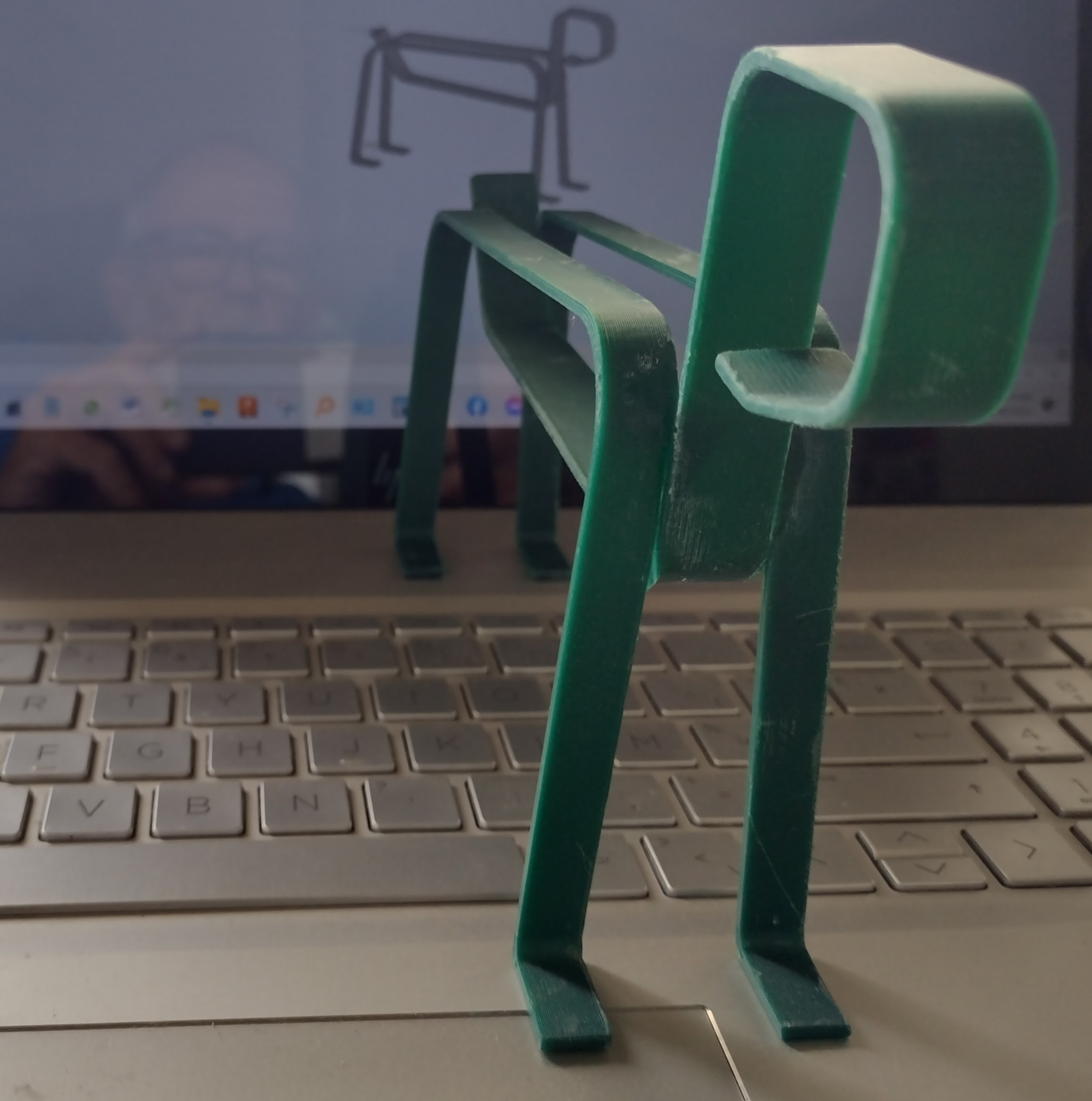 hond silhouet, dog silhouette. by Ludo B | Download free STL model ...