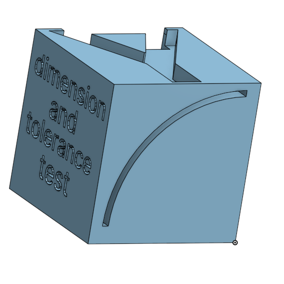 Test Cube with tolerance and overhang 20x20mm by T2SB | Download free ...