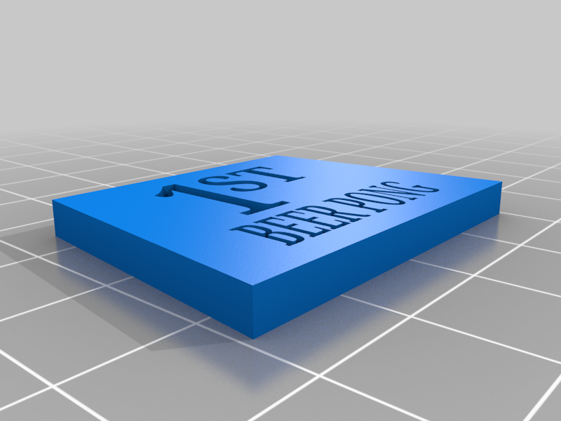 Beer Pong Trophy by LegendaryCheez | Download free STL model ...