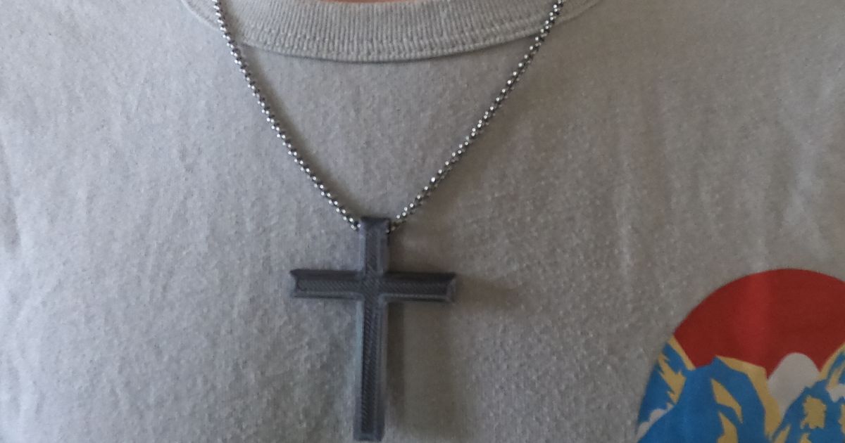 Cross Necklace by Pillowheadzz | Download free STL model | Printables.com