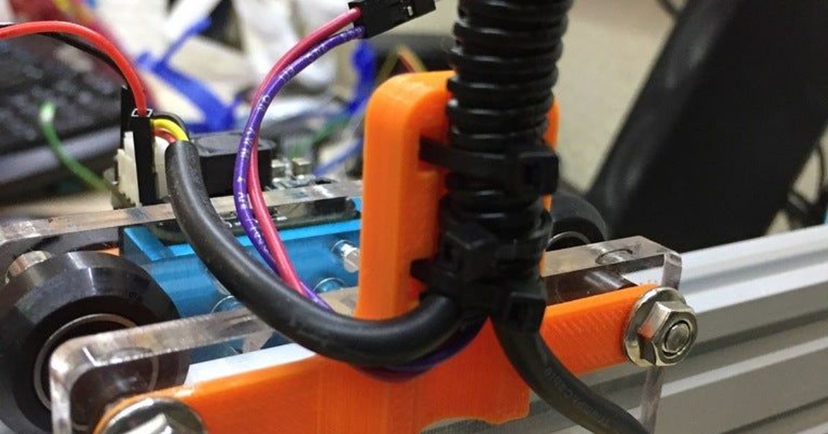 EleksMaker Laser A3 Pro Cable Support by Fuganater | Download free STL ...