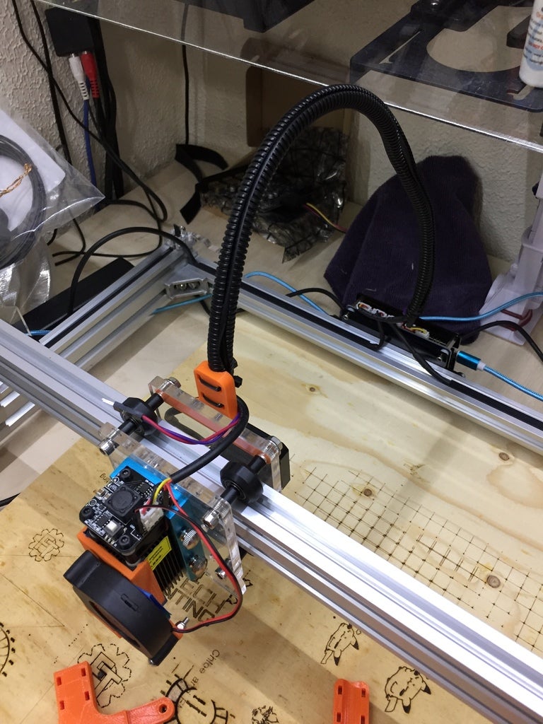 EleksMaker Laser A3 Pro Cable Support by Fuganater | Download free STL ...