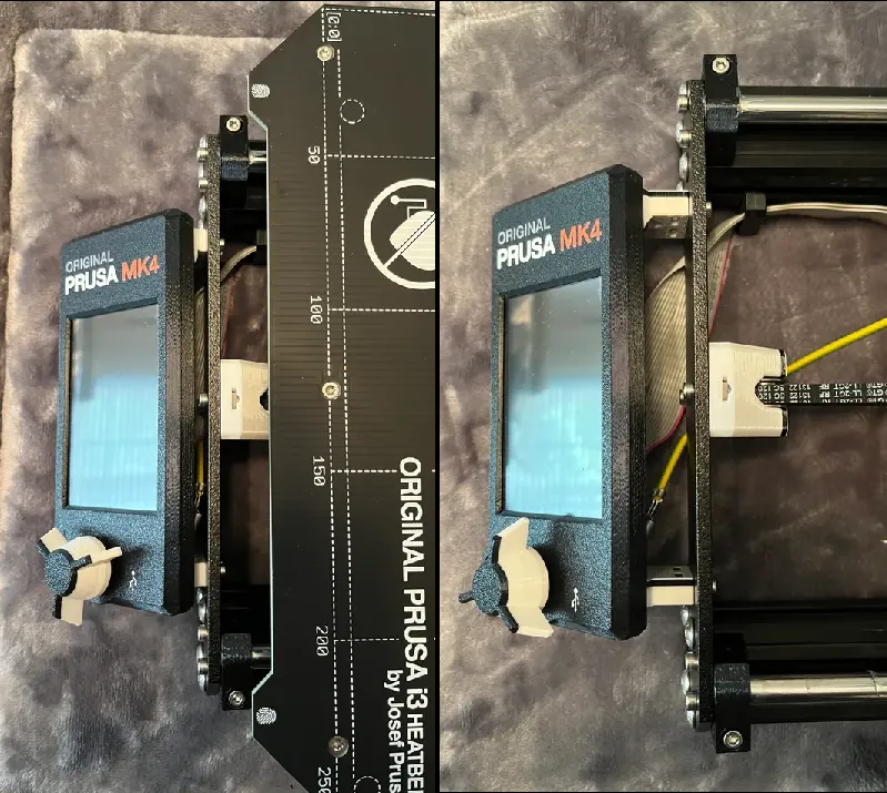 Low profile / shorter Prusa MK4 LCD display supports by Steven ...