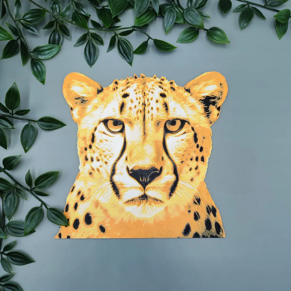 Cheetah 3d Craft Printable
