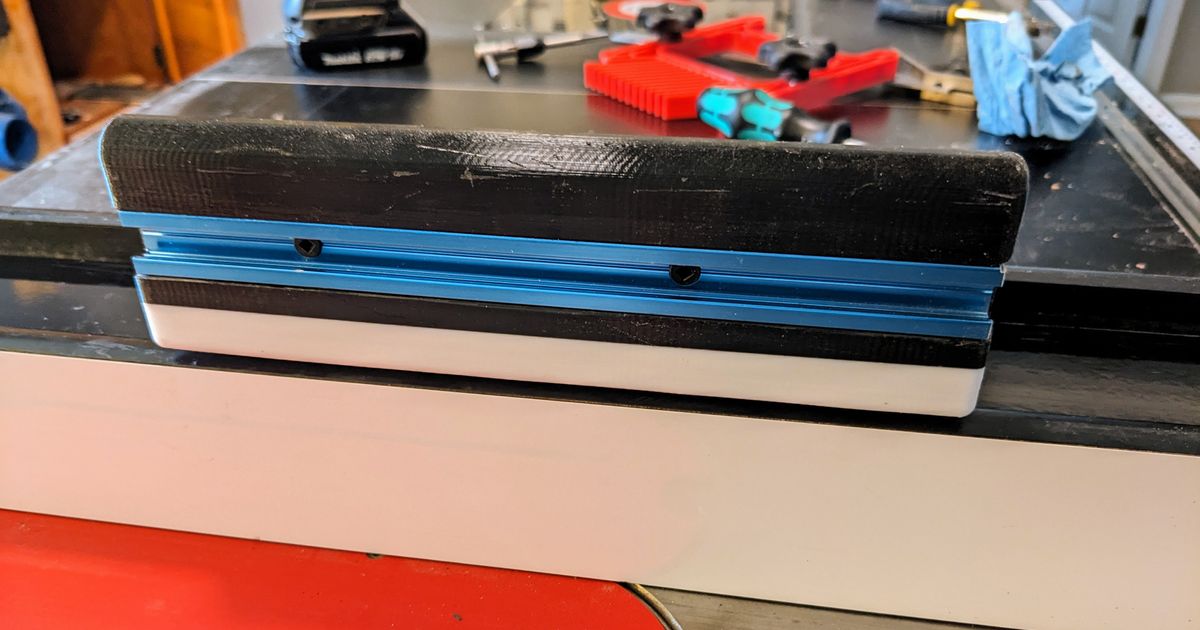 Fence-mount t-track for sawstop t-glide table saw (1/4" hole) by shoooo ...