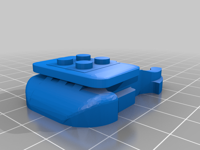 Lego Jaguar Hood Ornament (GoPro base) by leimapapa | Download free STL ...