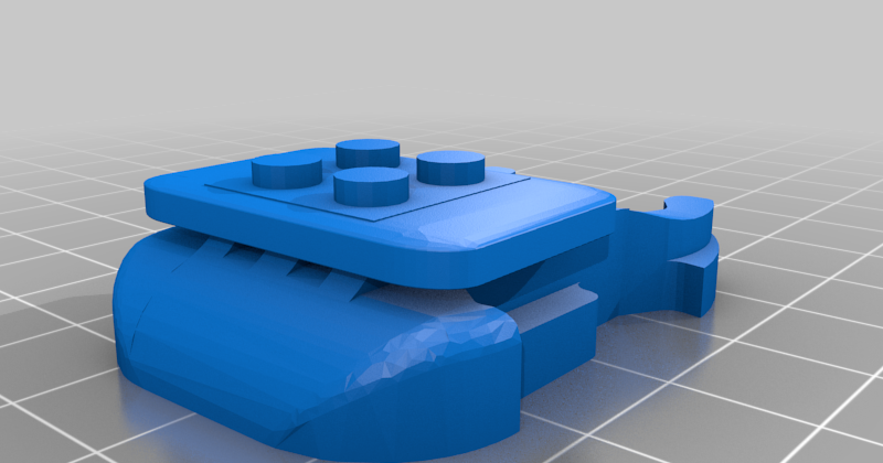 Lego Jaguar Hood Ornament (GoPro base) by leimapapa | Download free STL ...