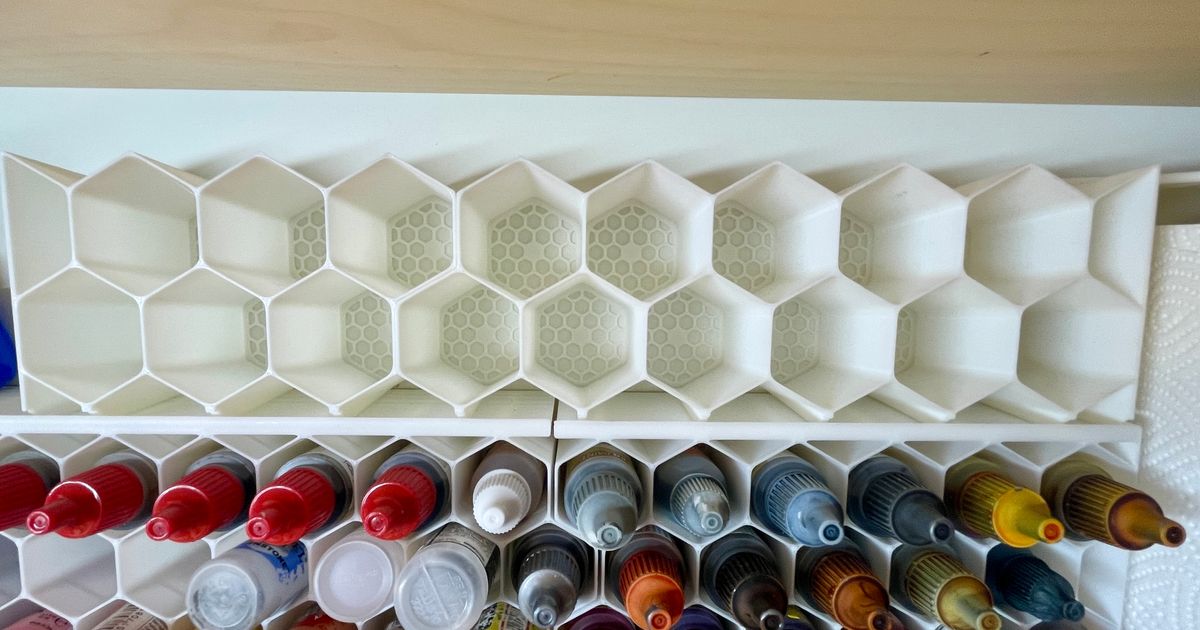 Paint stand for 35mm bottles by ATree | Download free STL model ...
