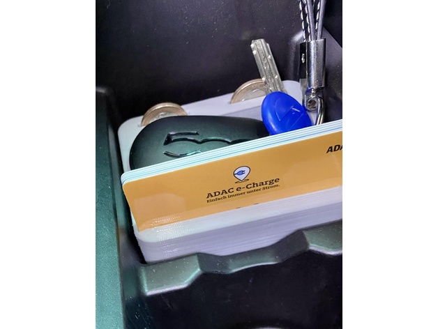 Fiat 500e (new 500e/2021) Key, Card and Coin/Token holder by 3DJupp ...