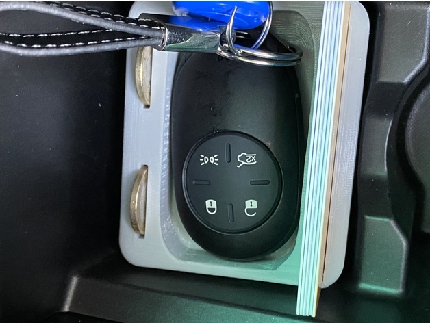 Fiat 500e (new 500e/2021) Key, Card and Coin/Token holder by 3DJupp ...