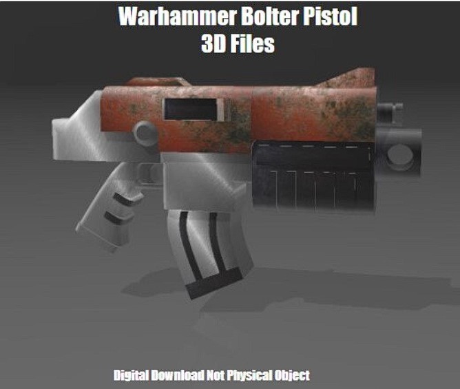 Warhammer Bolter Pistol by ReProps | Printables Store