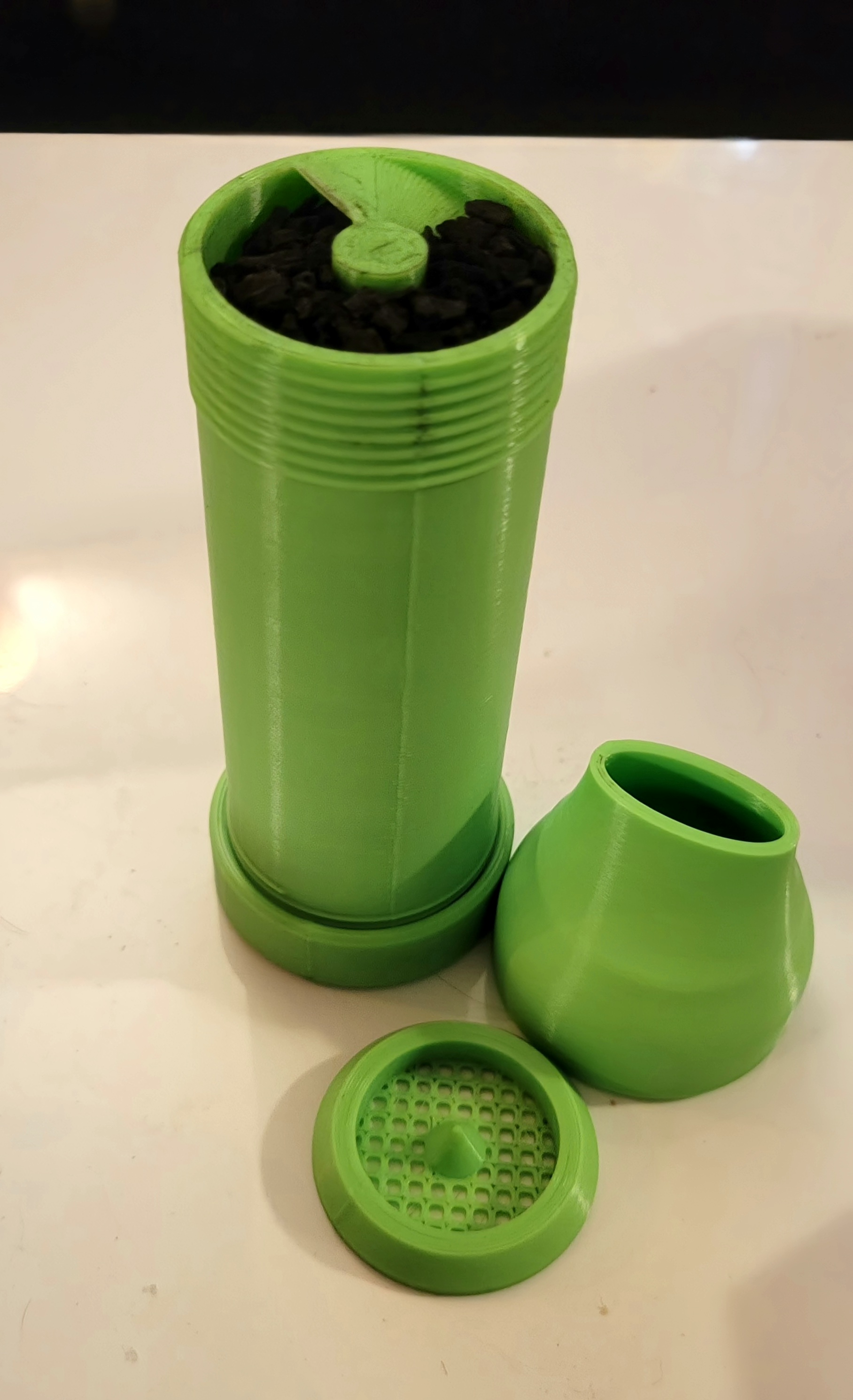 The Helixer! Personal air filter (Smoke buddy, Sploof) by Comrade_Zach ...