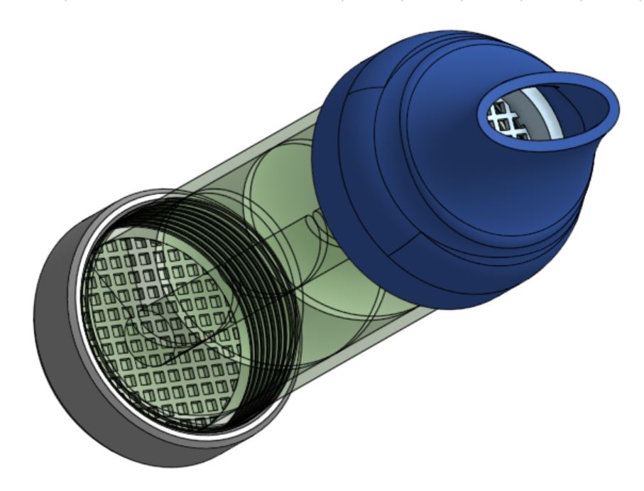 The Helixer! Personal air filter (Smoke buddy, Sploof) by Comrade_Zach ...