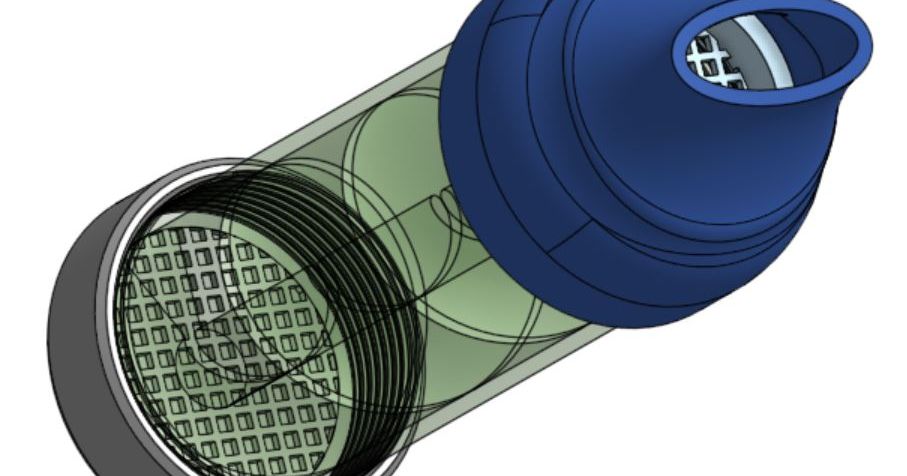 The Helixer! Personal air filter (Smoke buddy, Sploof) by Comrade_Zach ...