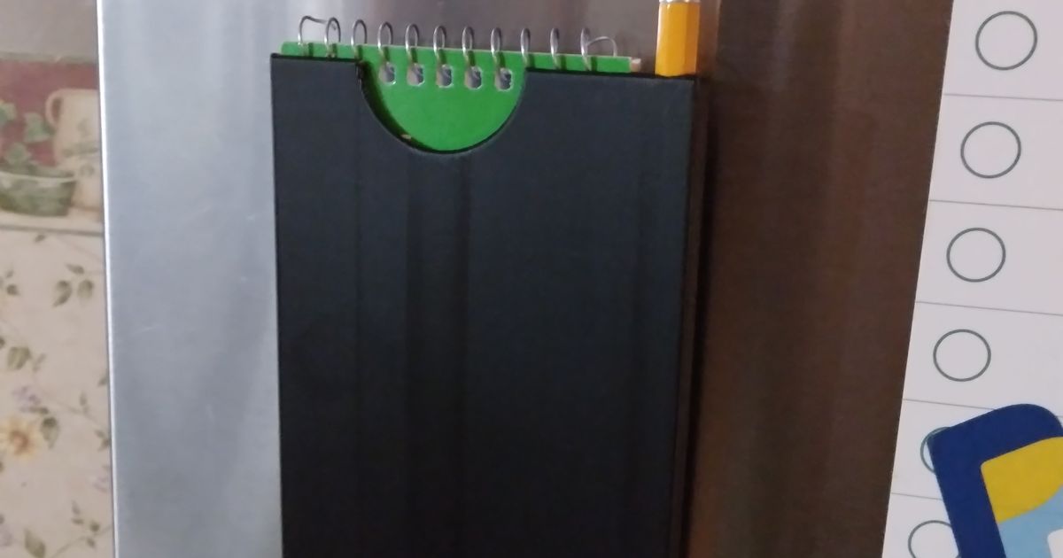 magnetic note pad holder by MTNboss | Download free STL model ...