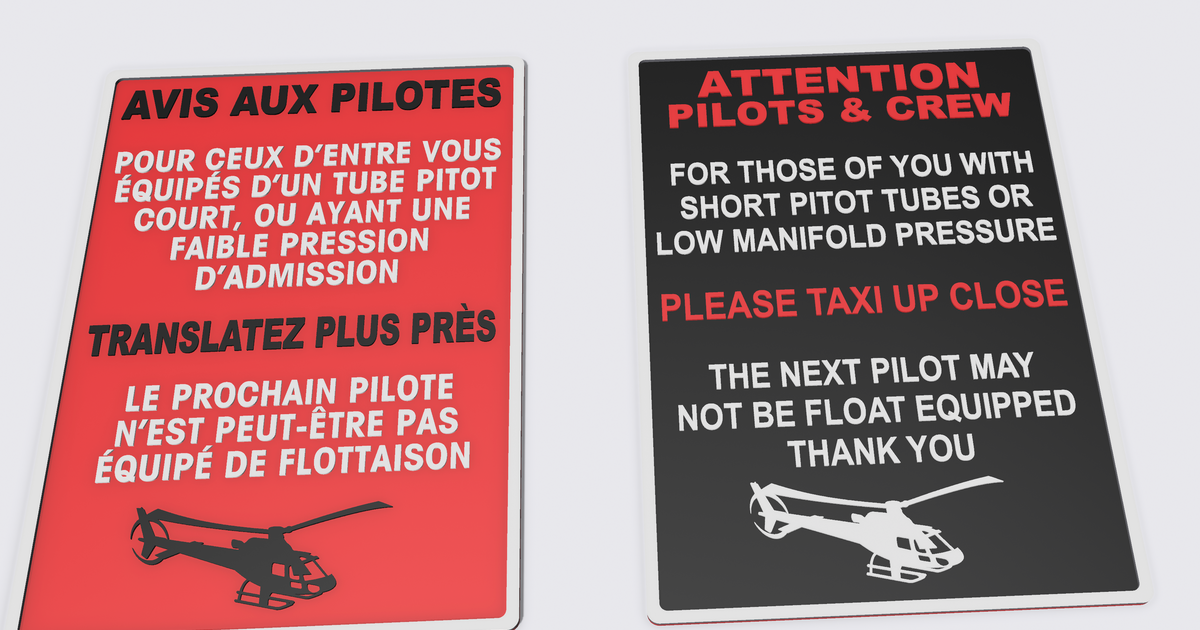 Attention Pilots & Crew by CutMaster | Download free STL model ...