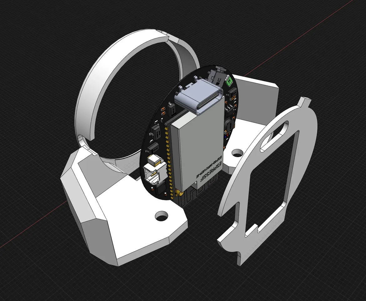 FT Knomi Krigami mount by Fizzy | Download free STL model | Printables.com