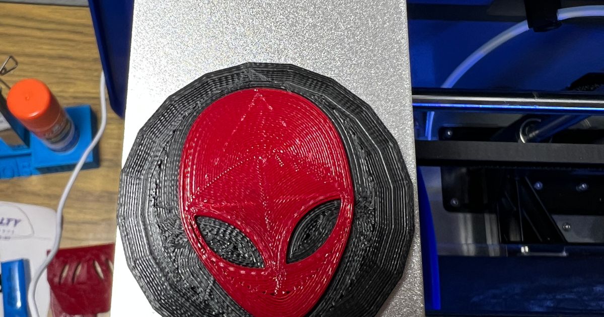 3D Alien UFO Morale Patch, Badge or Coin token by Radiated_burrito ...