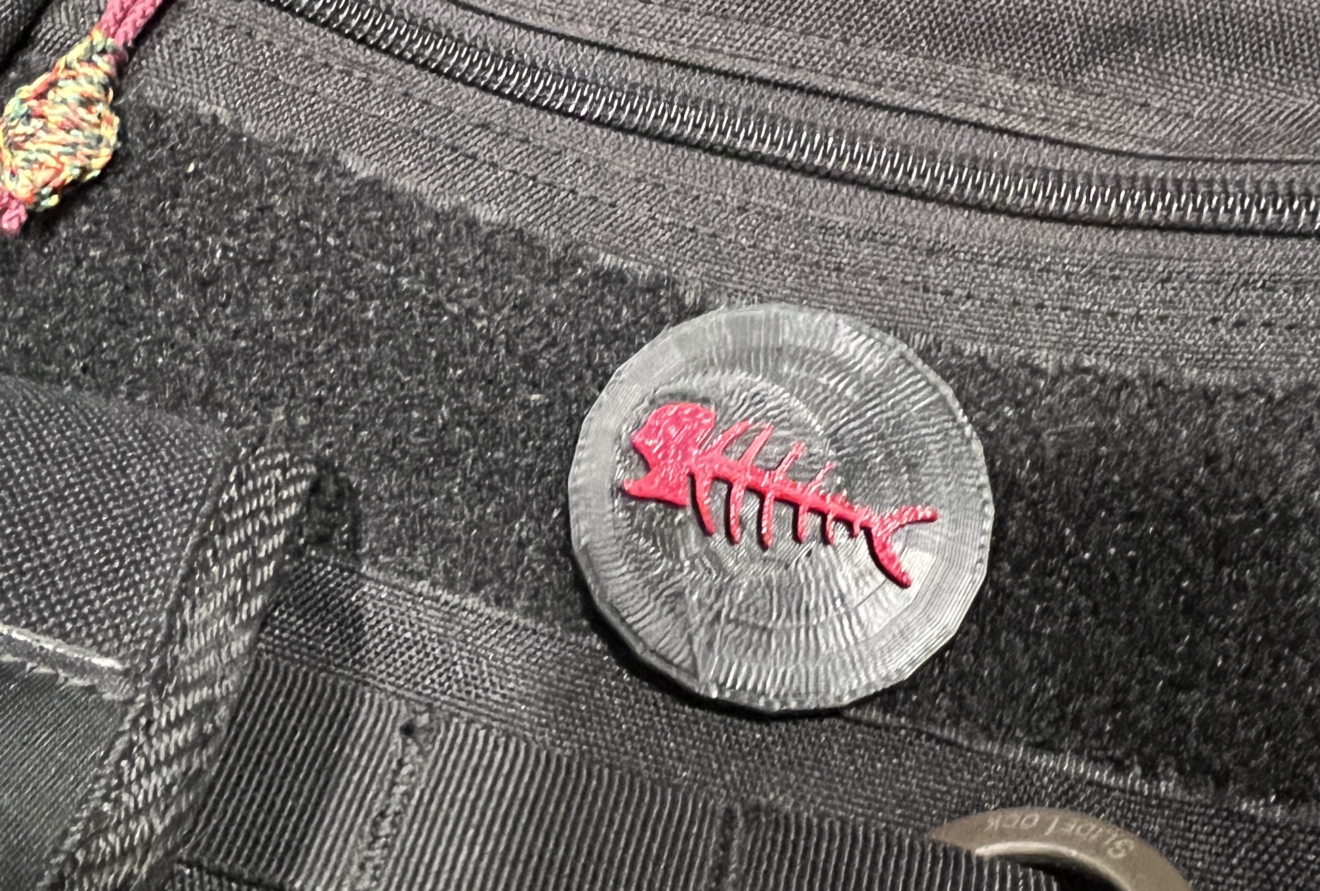 3D Fish Bones Morale Patch, Badge, Coin token by Radiated_burrito ...