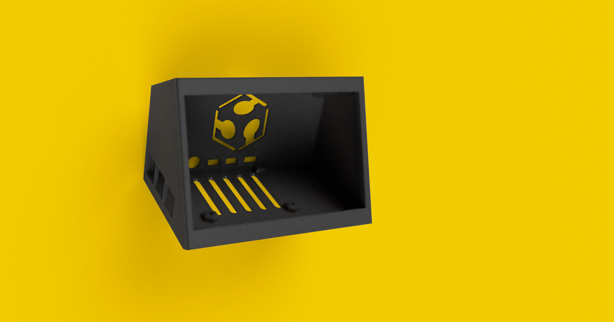 5" touchscreen desk case with RPi4 mount in it, for Octoprint by Fab ...