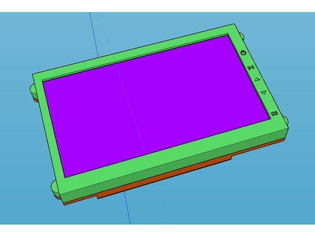 Case for 7 inch LCD Screen 1024 * 600 by Bob Hopper | Download free STL ...