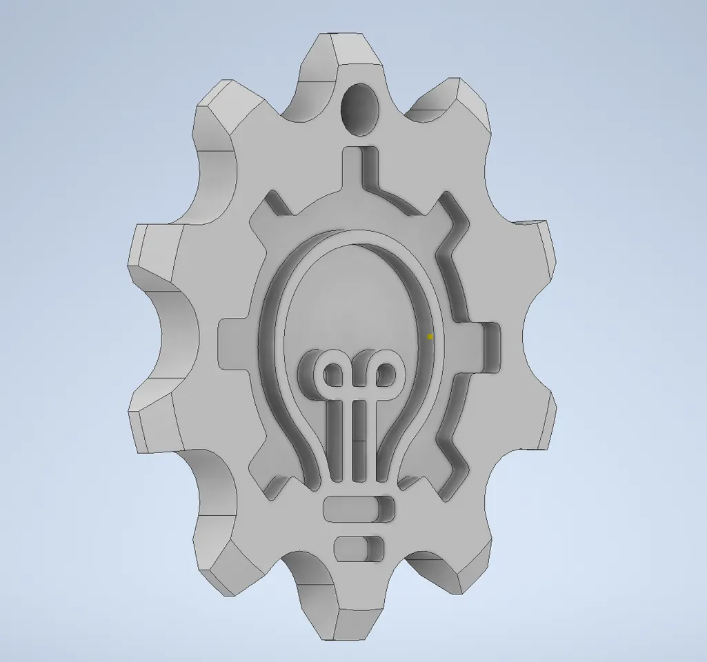 Gear Bulb Keychain/Medal by You_win__ | Download free STL model ...